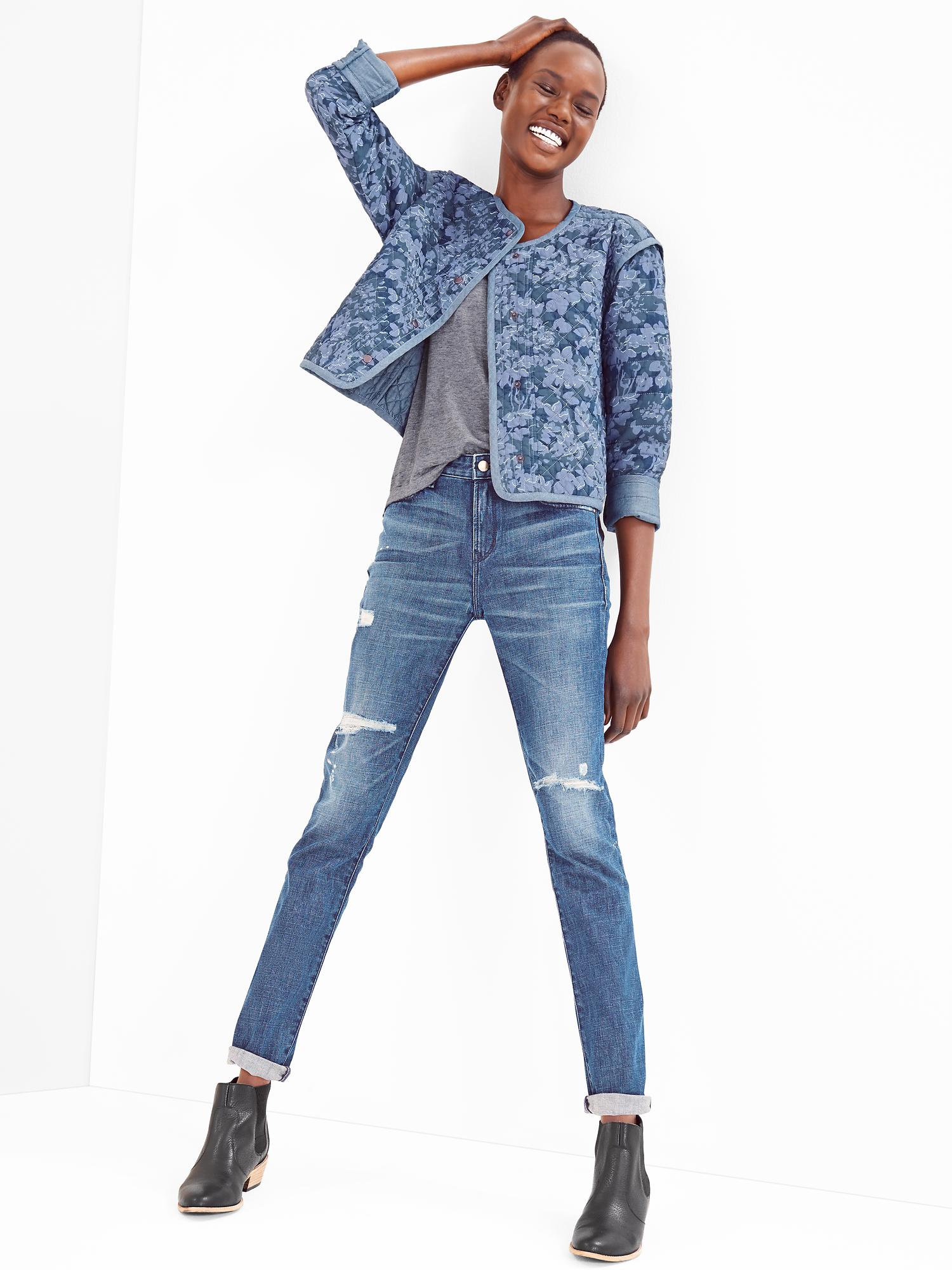 Burnout step-hem tank | Gap