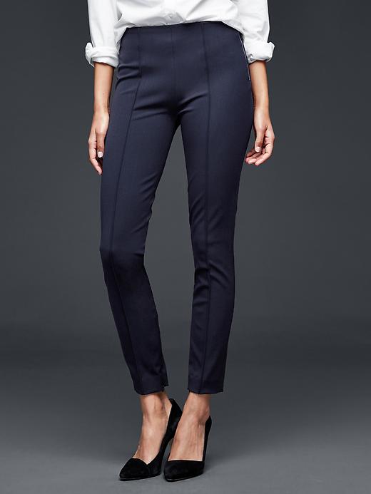 Bi-stretch side-zip skinny pants | Gap