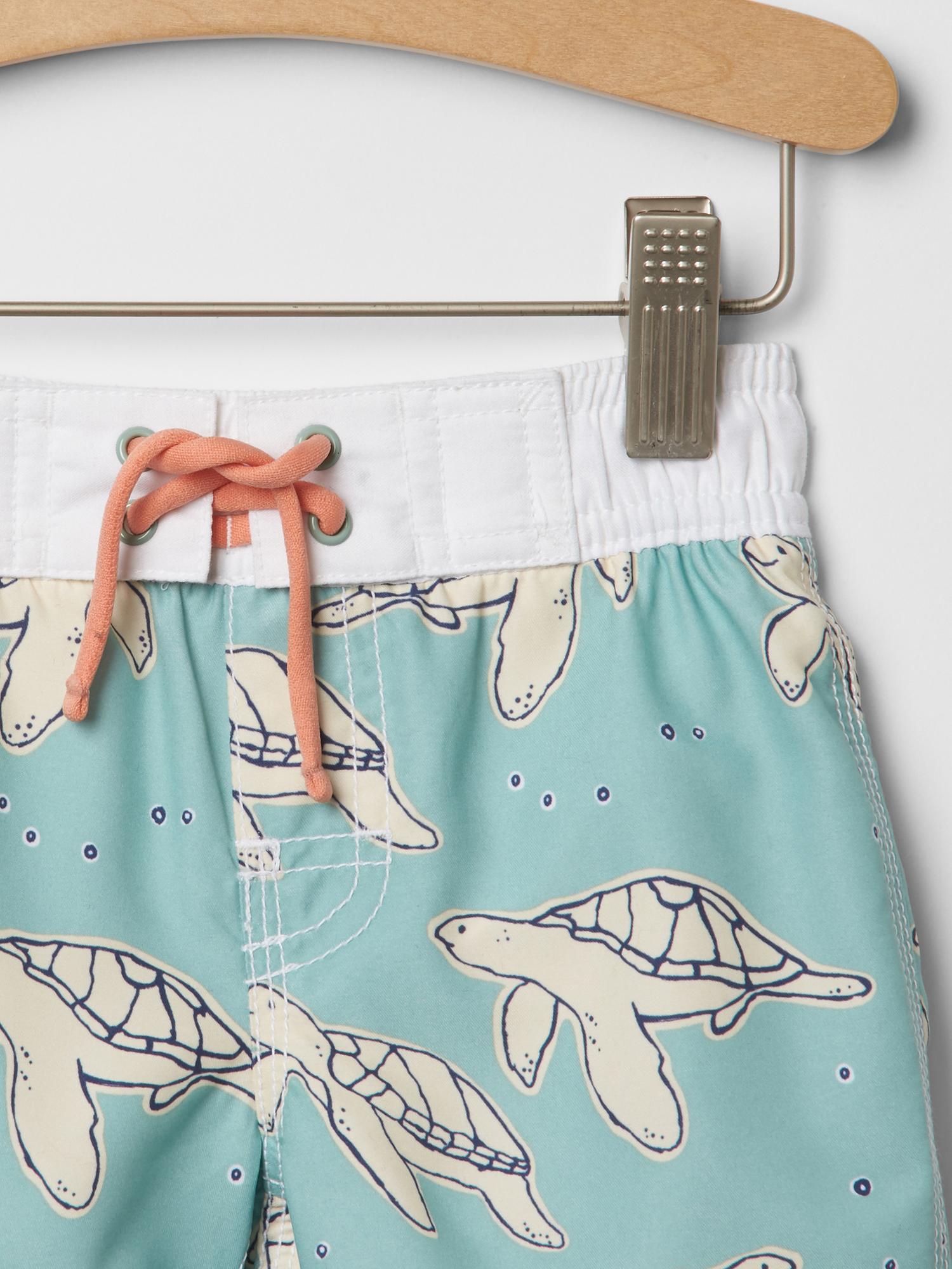 Sea turtle swim trunks | Gap
