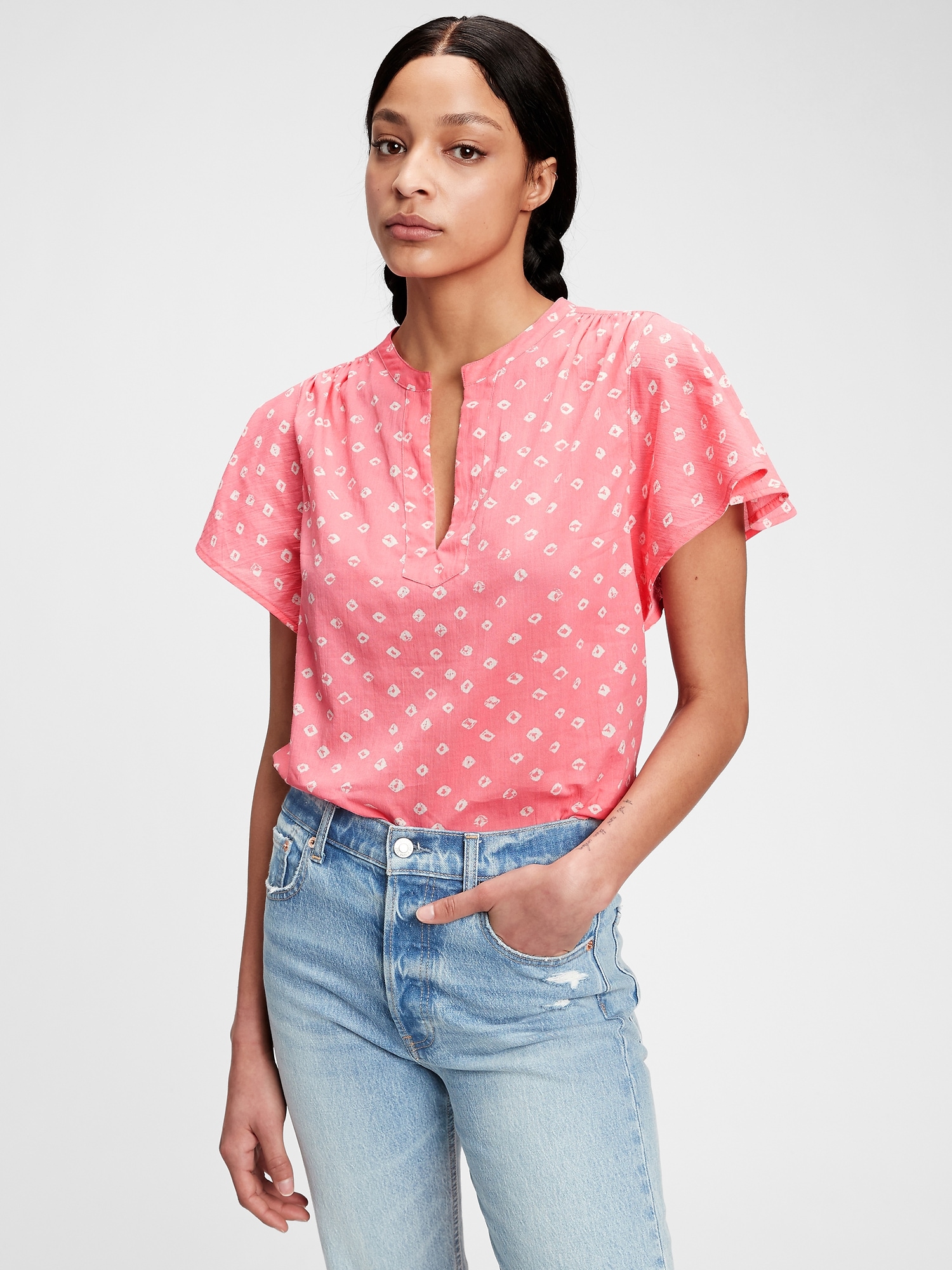 Ruffle Sleeve Top | Gap