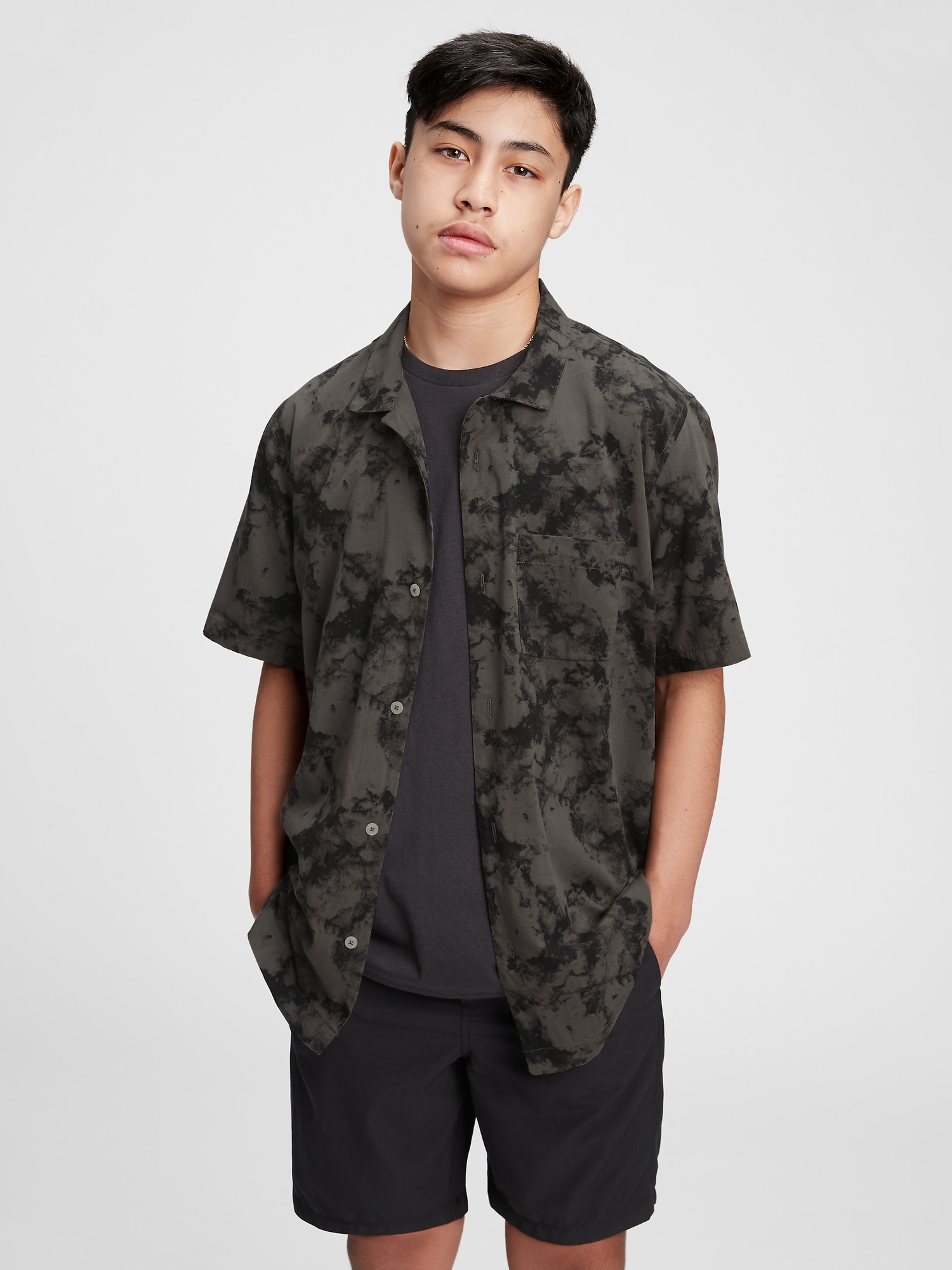 Chemise de vacances en coton biologique pour Ado | Gap