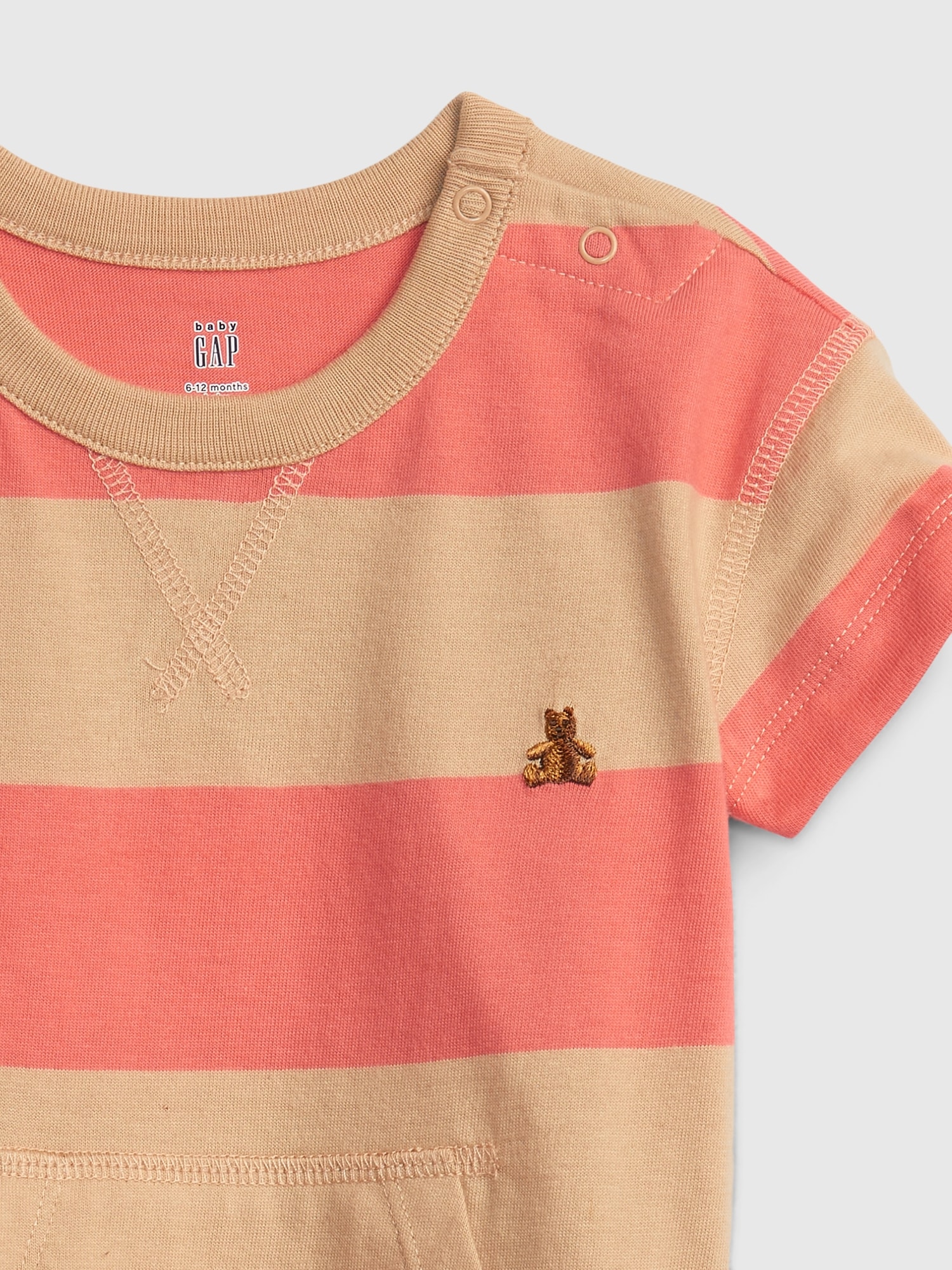 Baby Rugby Stripe Shorty One-Piece | Gap