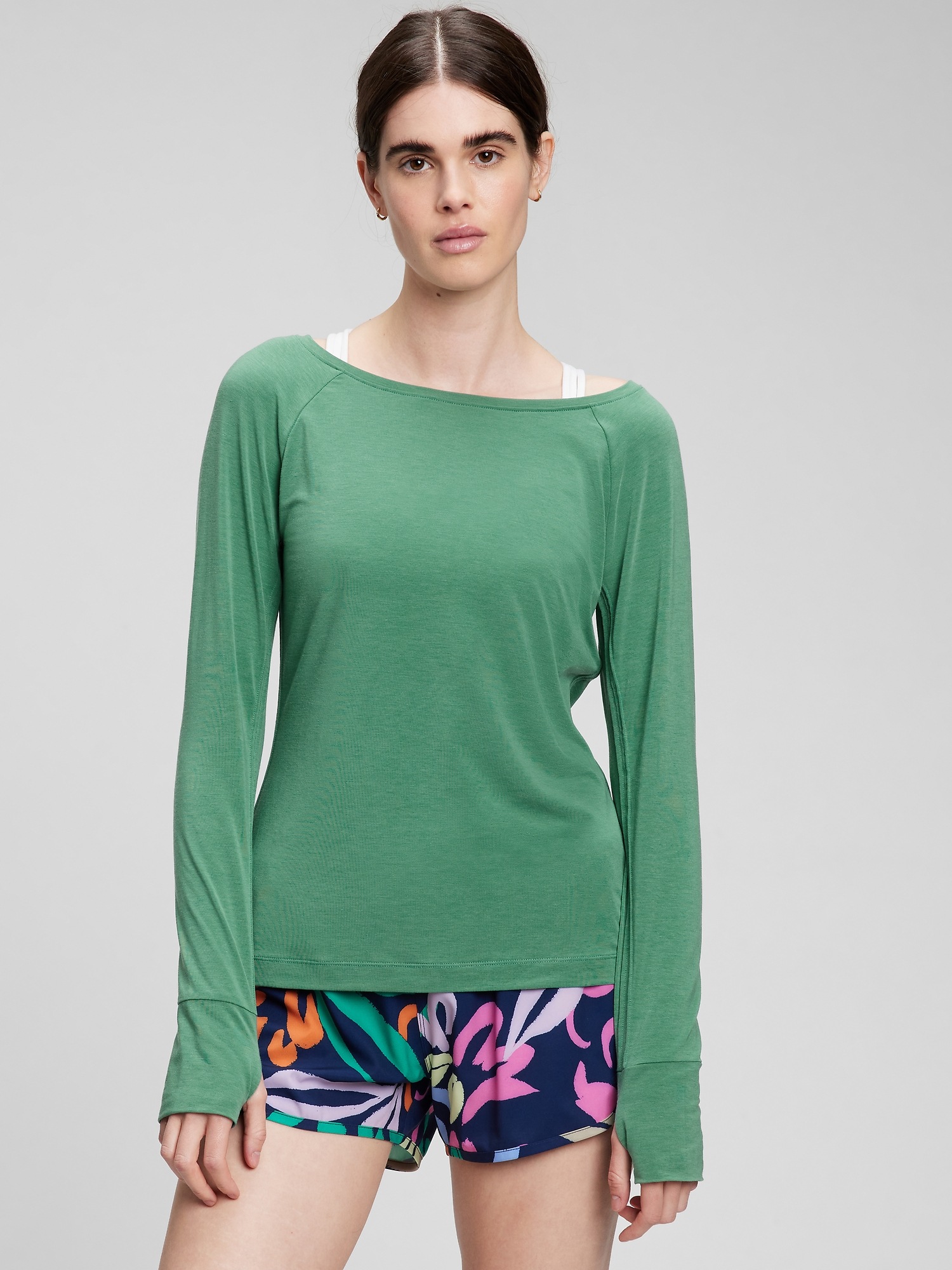 GapFit Breathe Boatneck T-Shirt | Gap