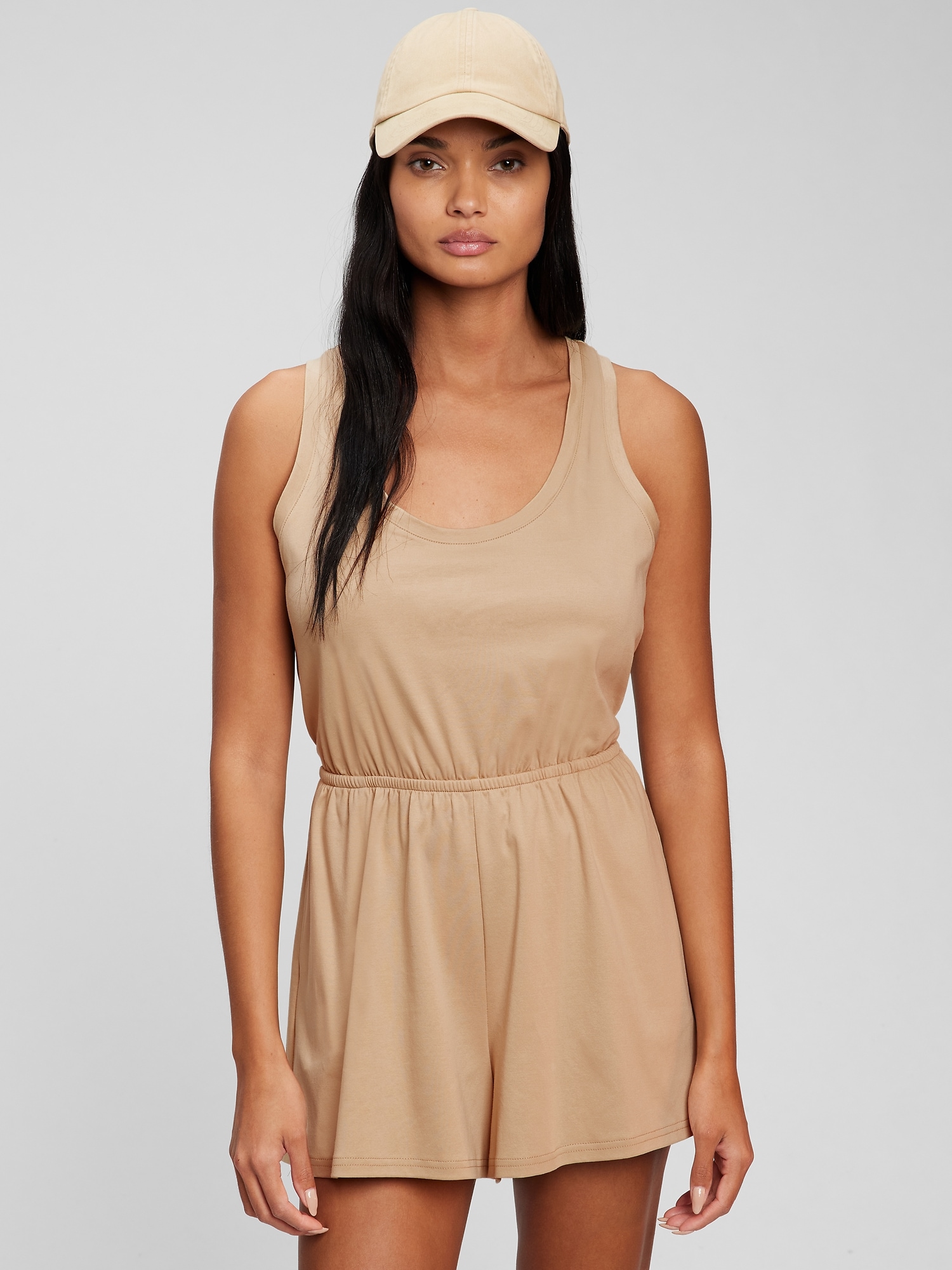 Racerback Cutout Romper | Gap