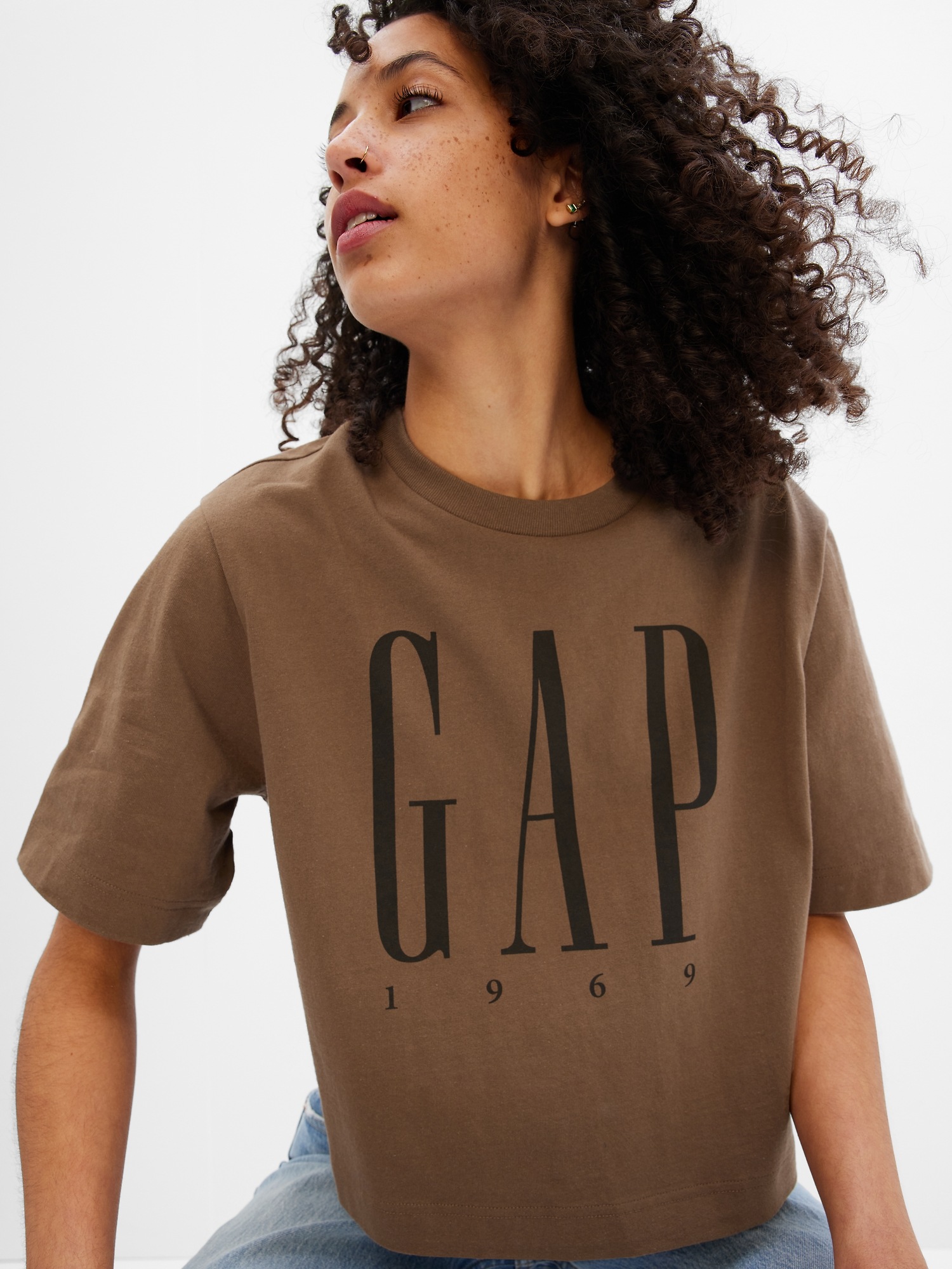 Gap Logo Boxy Jersey T-Shirt | Gap