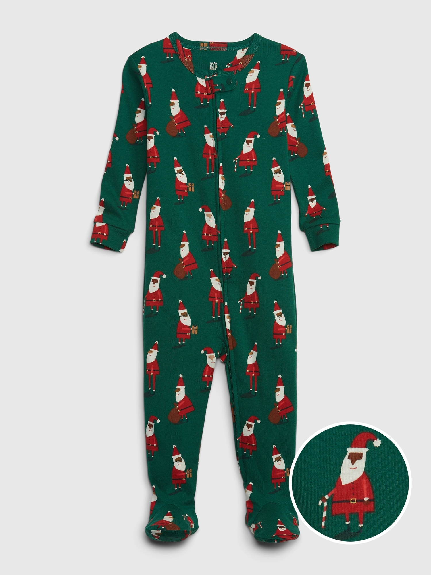babyGap 100% Organic Cotton Santa PJ One-Piece | Gap