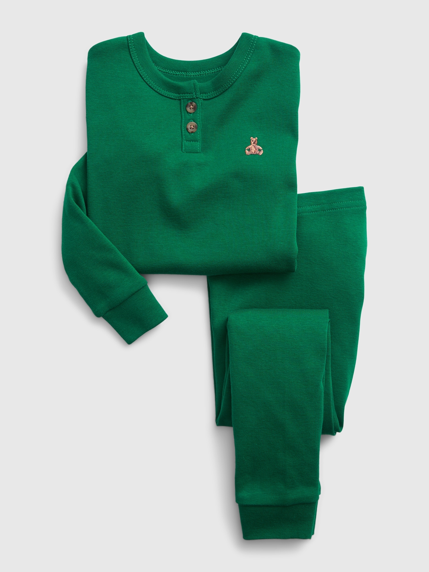 babyGap 100% Organic Cotton Henley PJ Set | Gap