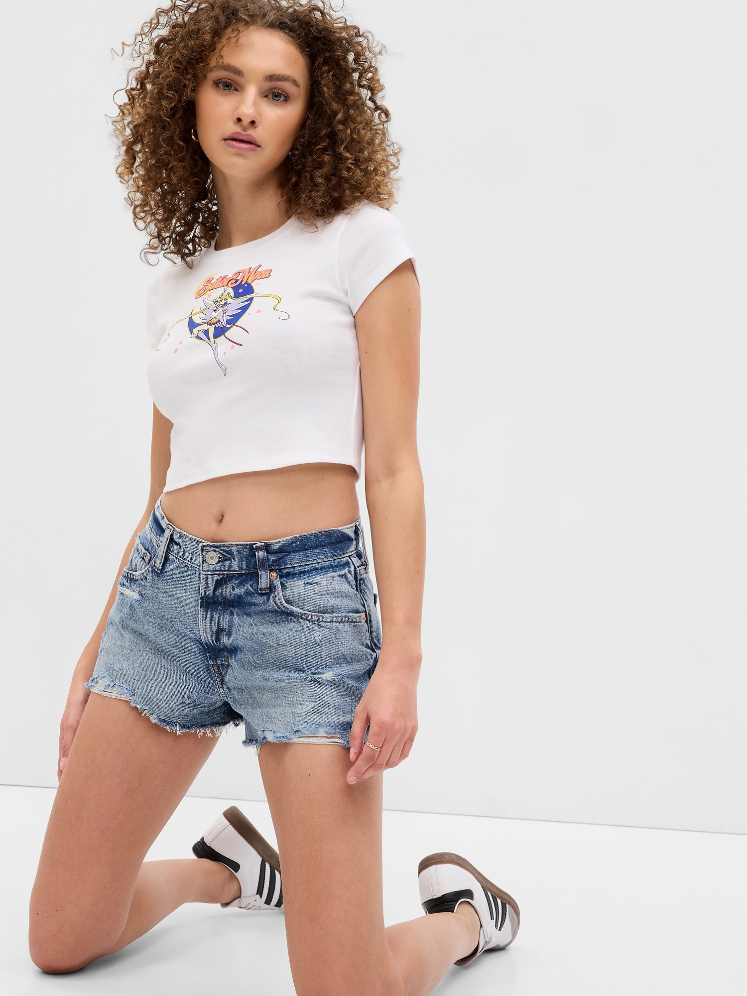 PROJECT GAP 2" Low Rise Denim Beach Shorts with Washwell | Gap