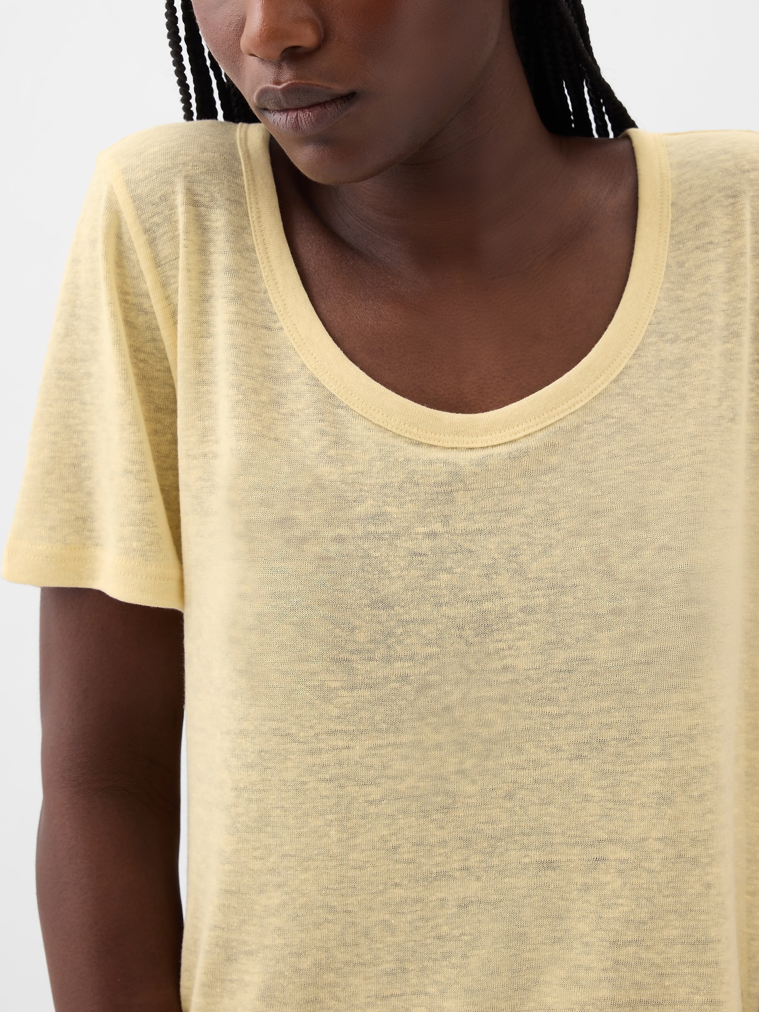T-shirt en mélange de lin | Gap