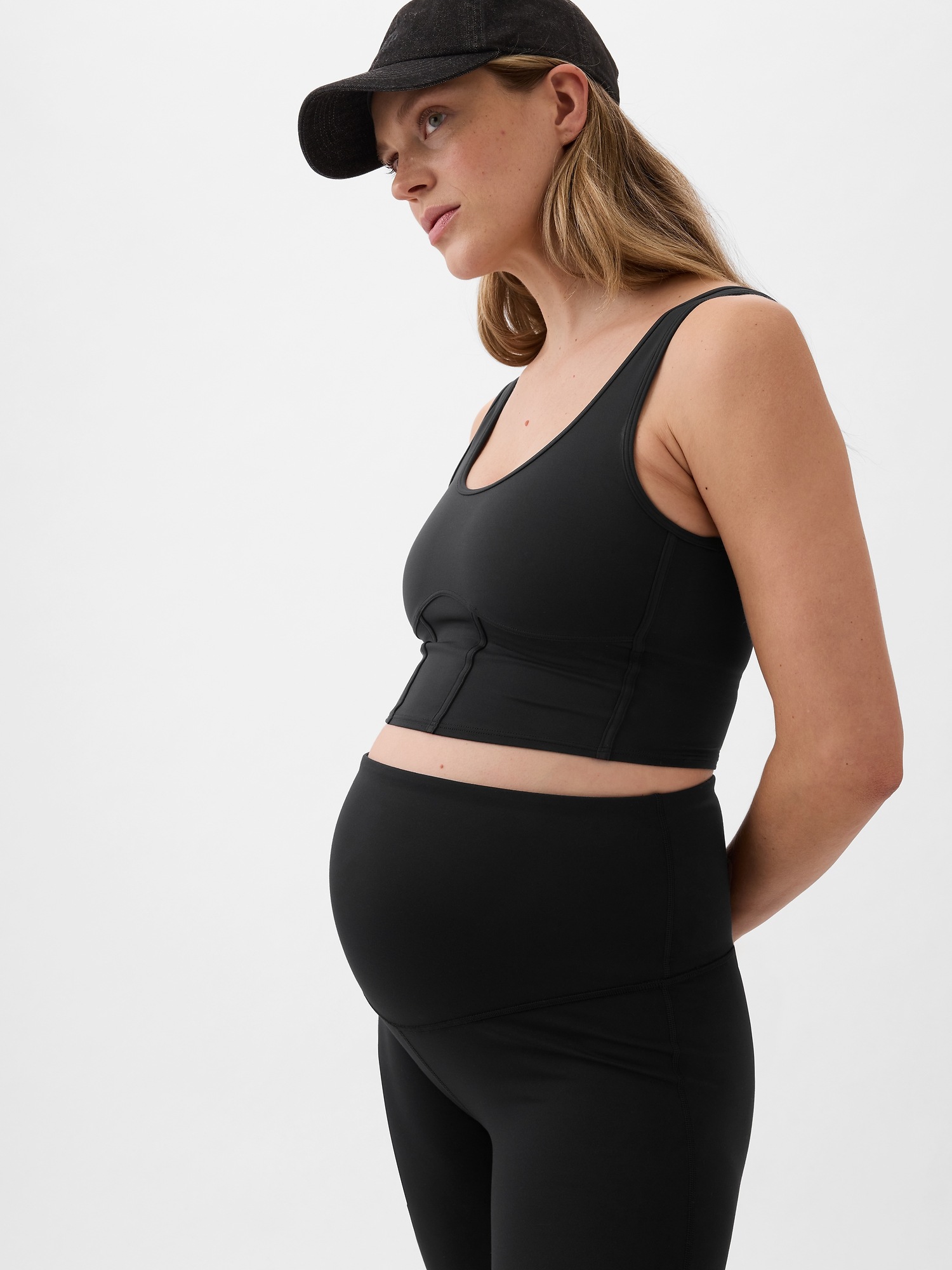 Maternity Power Full Panel Flare Leggings | Gap
